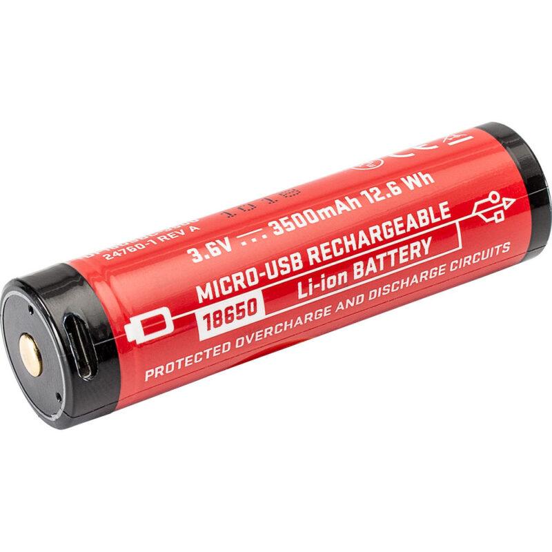 SureFire SF18650B Li-Ion Rechargeable Battery c/w Charging Port