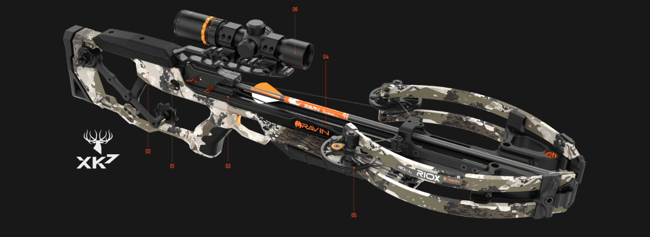 Ravin R26X XK7 Crossbow - 360 Arms