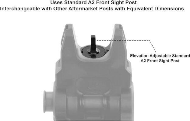 UTG ACCU-SYNC Spring-loaded AR15 Flip up SIGHT SET - 360 Arms